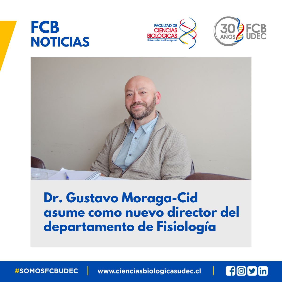 Dr. Gustavo Moraga-Cid asume como nuevo director del departamento de ...